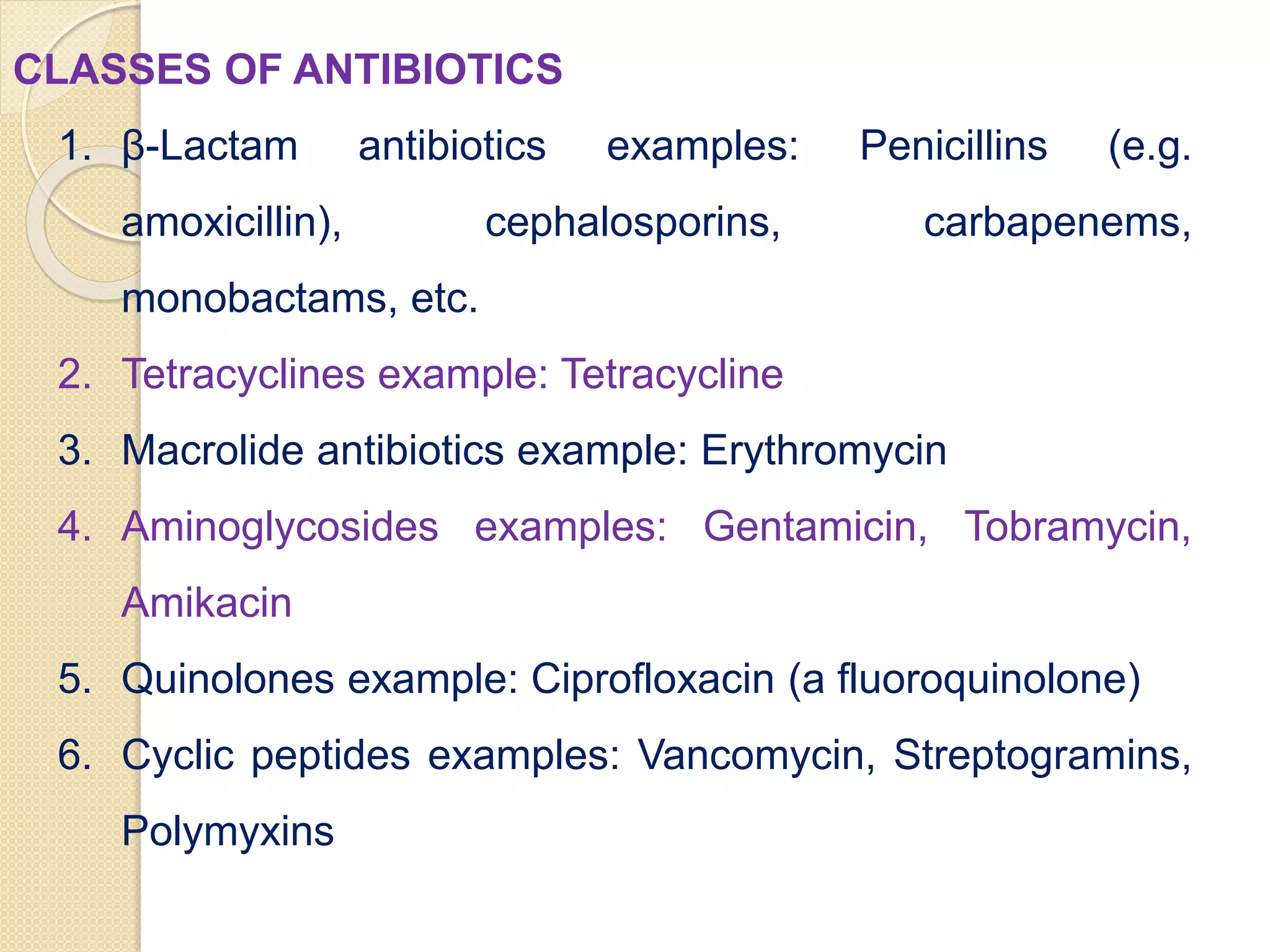 ANTIBIOTICS | PPTX