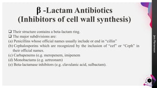 ANTIBIOTICS- PENICILLIN.pdf Chapter 1 Medicinal Chemistry- III Semester ...