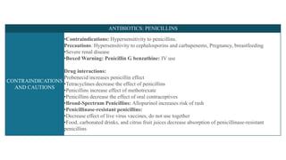 Antibiotics - Penicillins | PDF