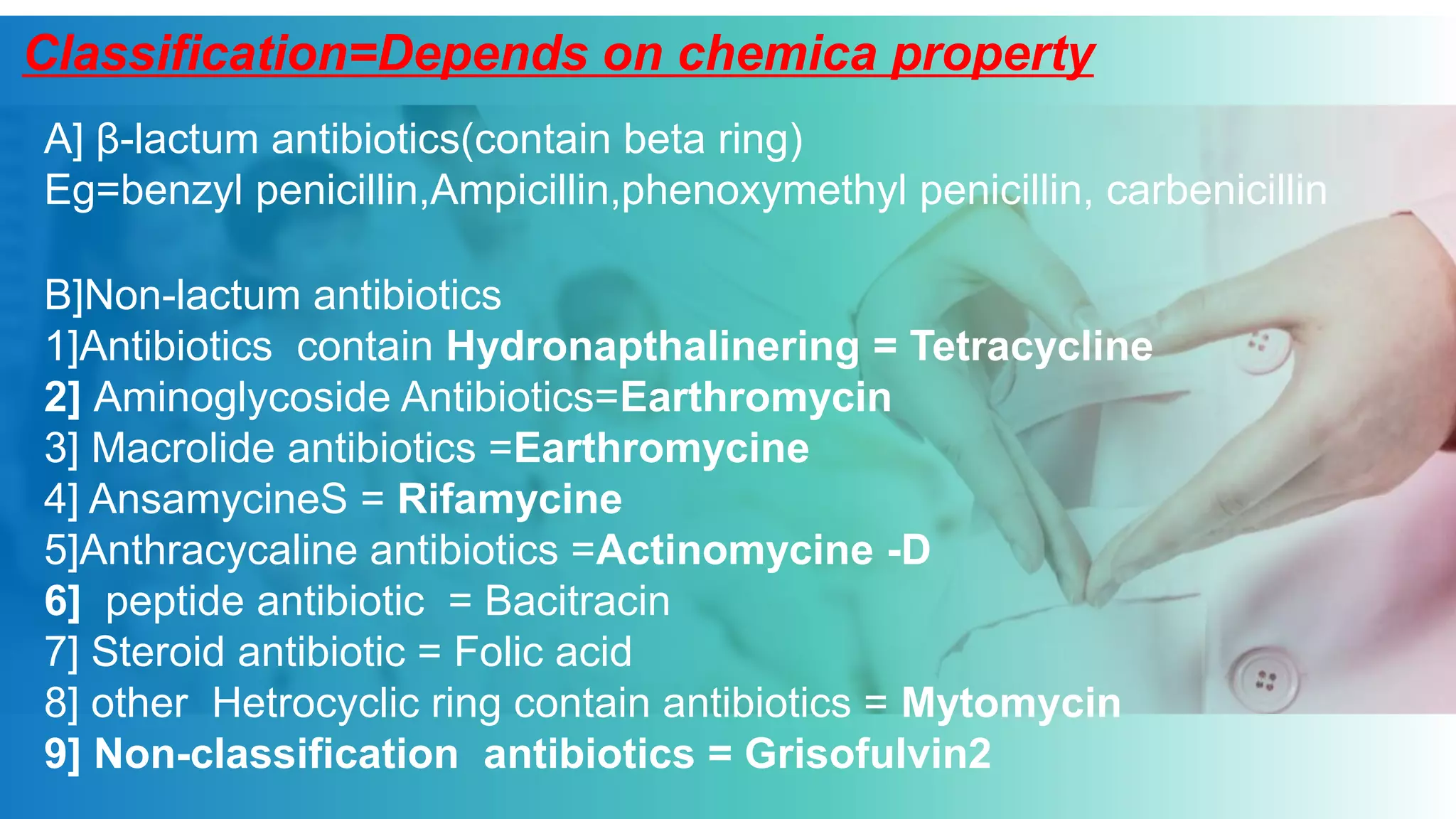 Antibiotics ,pharmaceutics chemistry,second year, Diploma pharmacy | PPTX