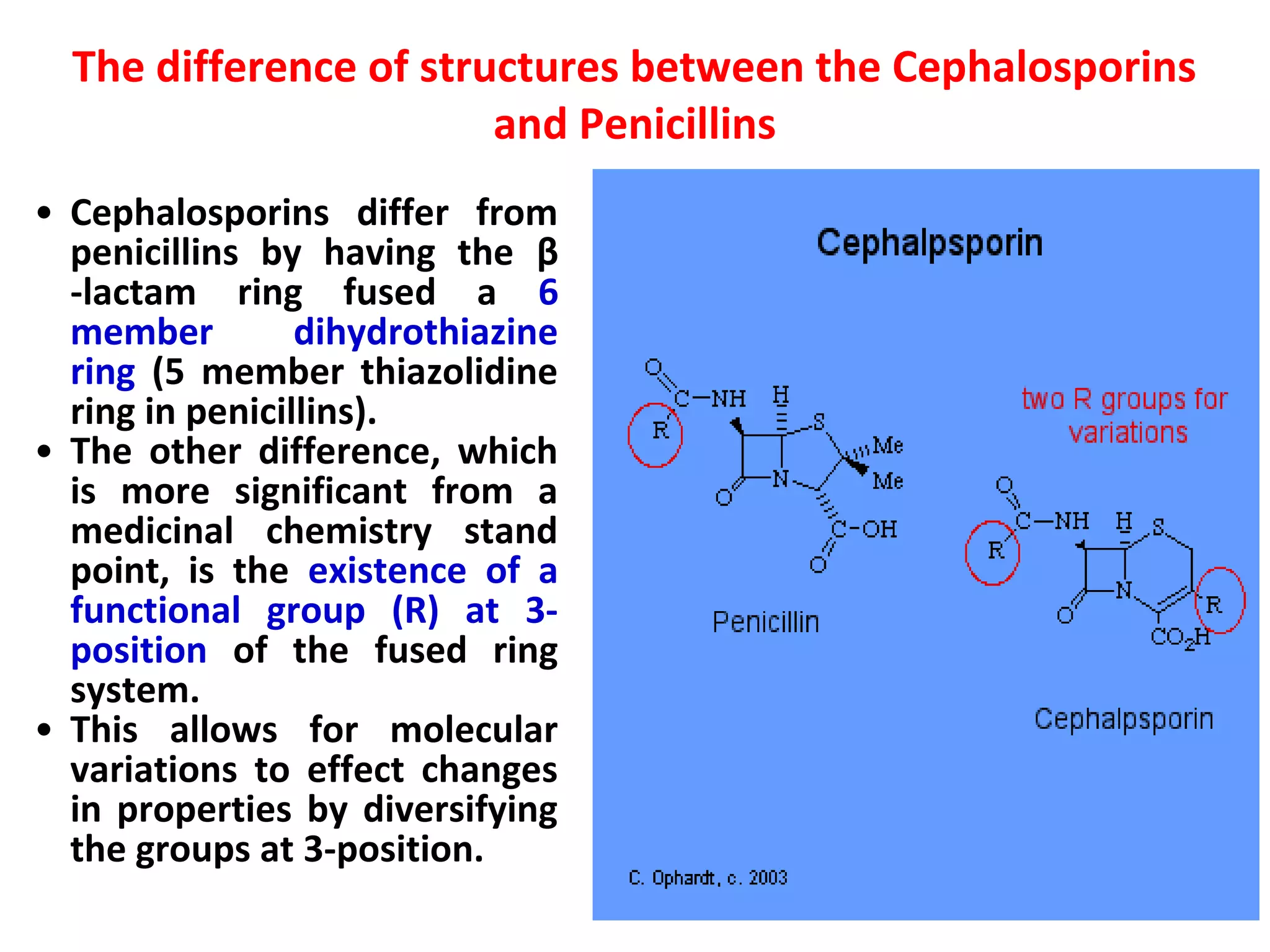 Antibiotics Acting On Cell Wall 2 Cephalosporins 03 05 2018 Ppt