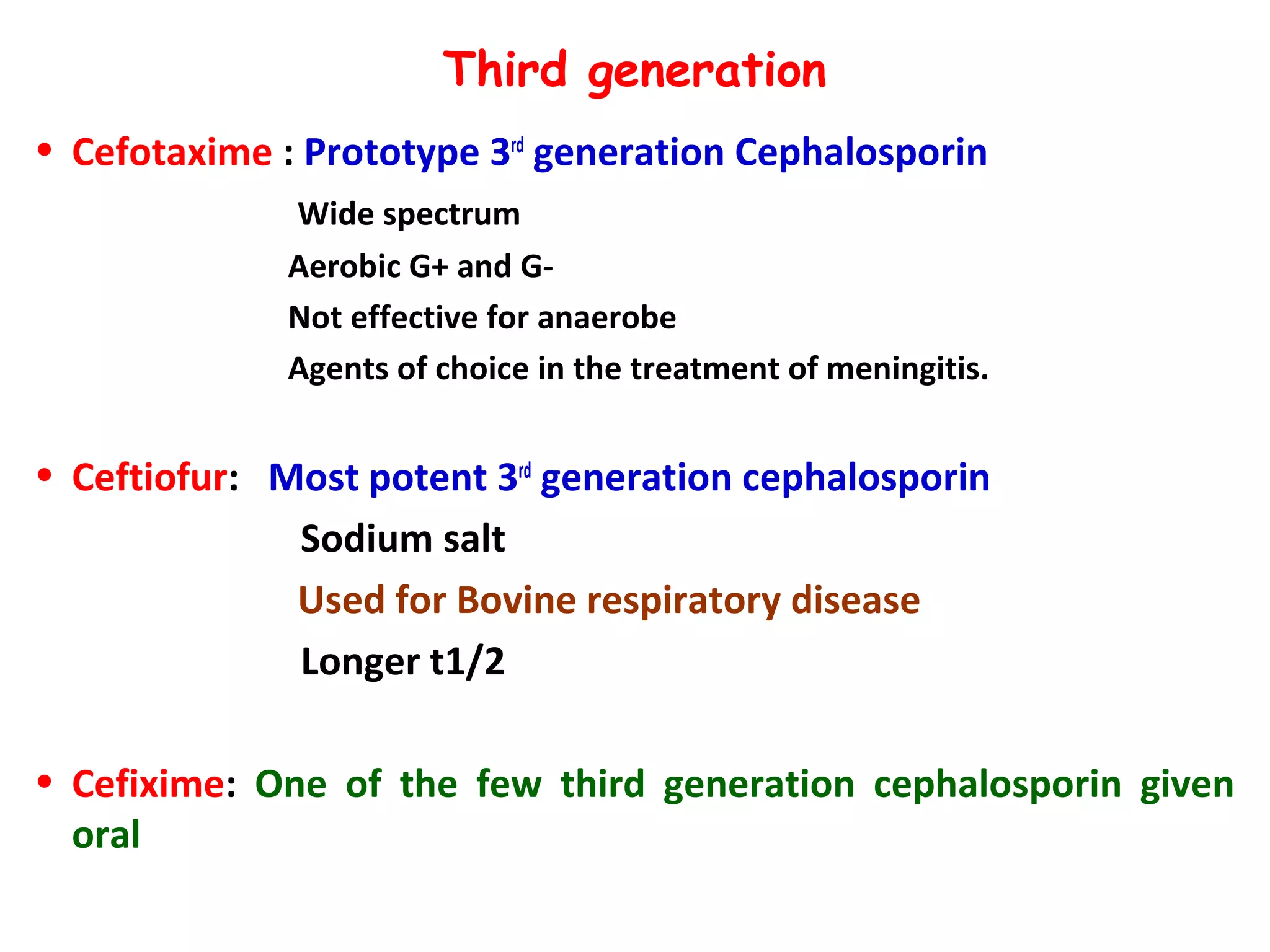 Antibiotics acting on cell wall 2 cephalosporins 03-05-2018 | PPT