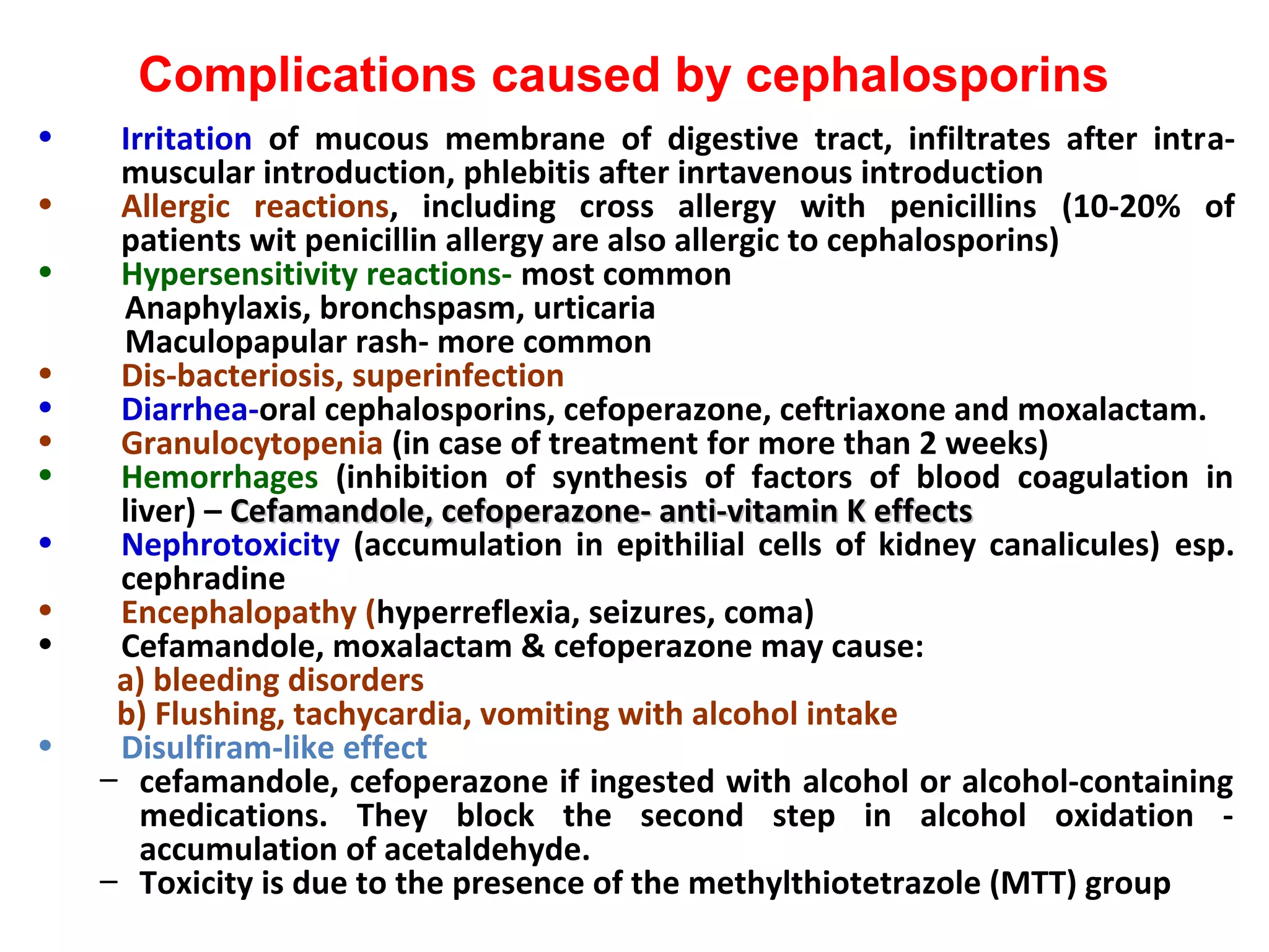 Antibiotics acting on cell wall 2 cephalosporins 03-05-2018 | PPT