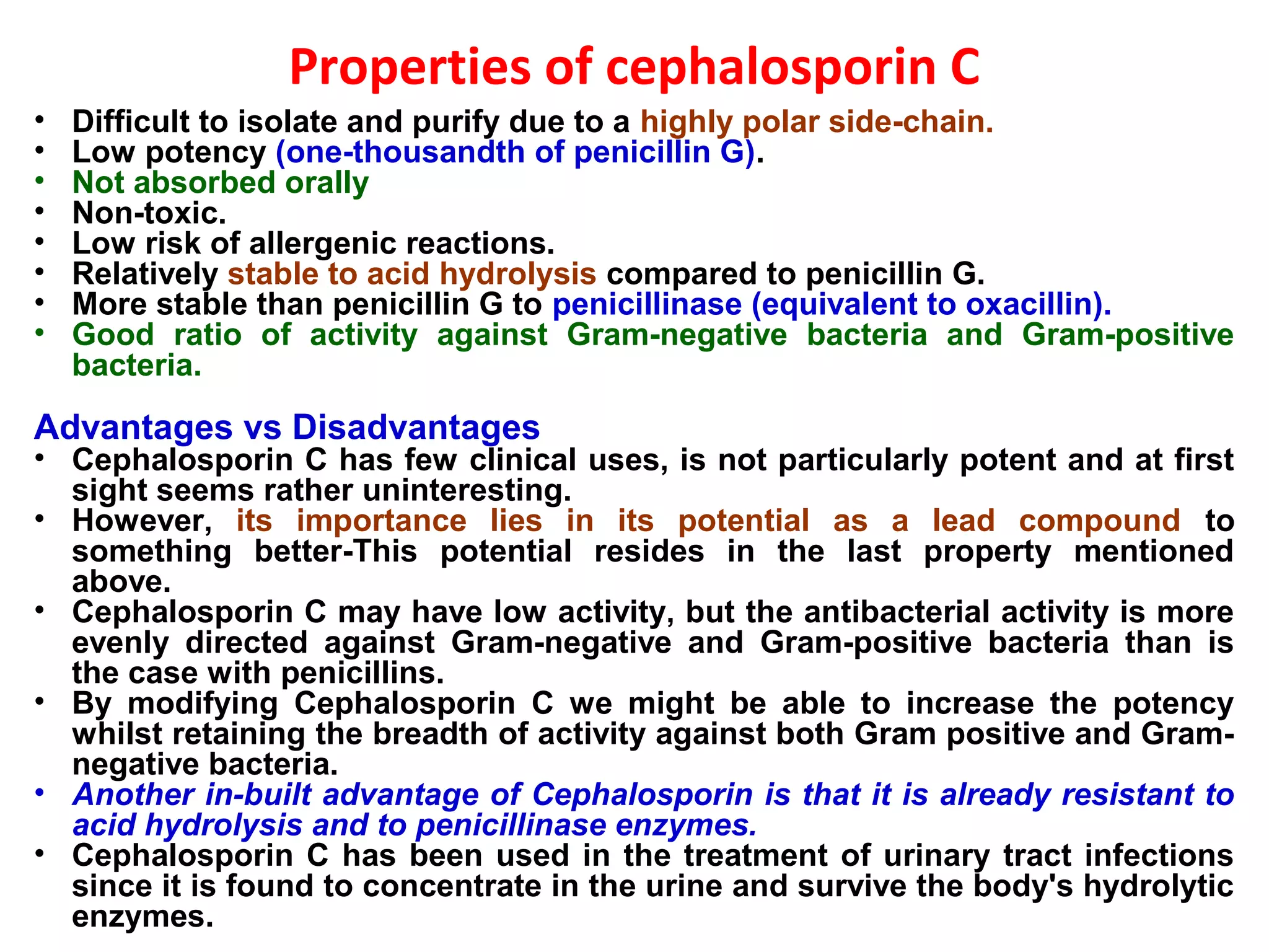 Antibiotics acting on cell wall 2 cephalosporins 03-05-2018 | PPT