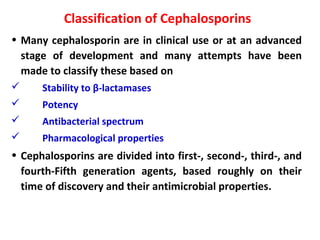 Antibiotics acting on cell wall 2 cephalosporins 03-05-2018 | PPT