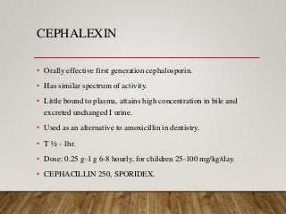 Antibiotics and analgesics in pediatric dentistry | PPTX