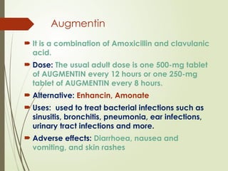 Antibiotics and Analgesics Detailed.pptx