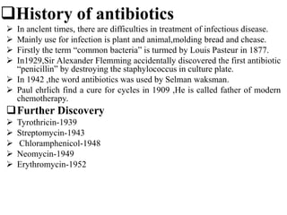 ANTIBIOTICS AND PENICILLIN,B LACTAM ANTIBIOTICS | PPTX