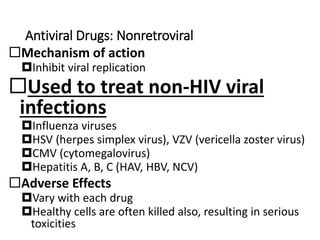 Antibiotics antiviral drugs used in HSV I & II , DRUGS USED IN HIV. | PPT
