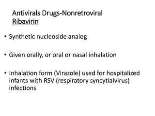 Antibiotics antiviral drugs used in HSV I & II , DRUGS USED IN HIV. | PPT