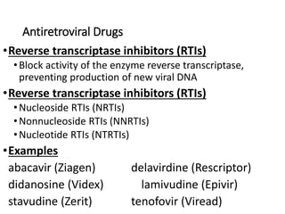 Antibiotics antiviral drugs used in HSV I & II , DRUGS USED IN HIV. | PPT