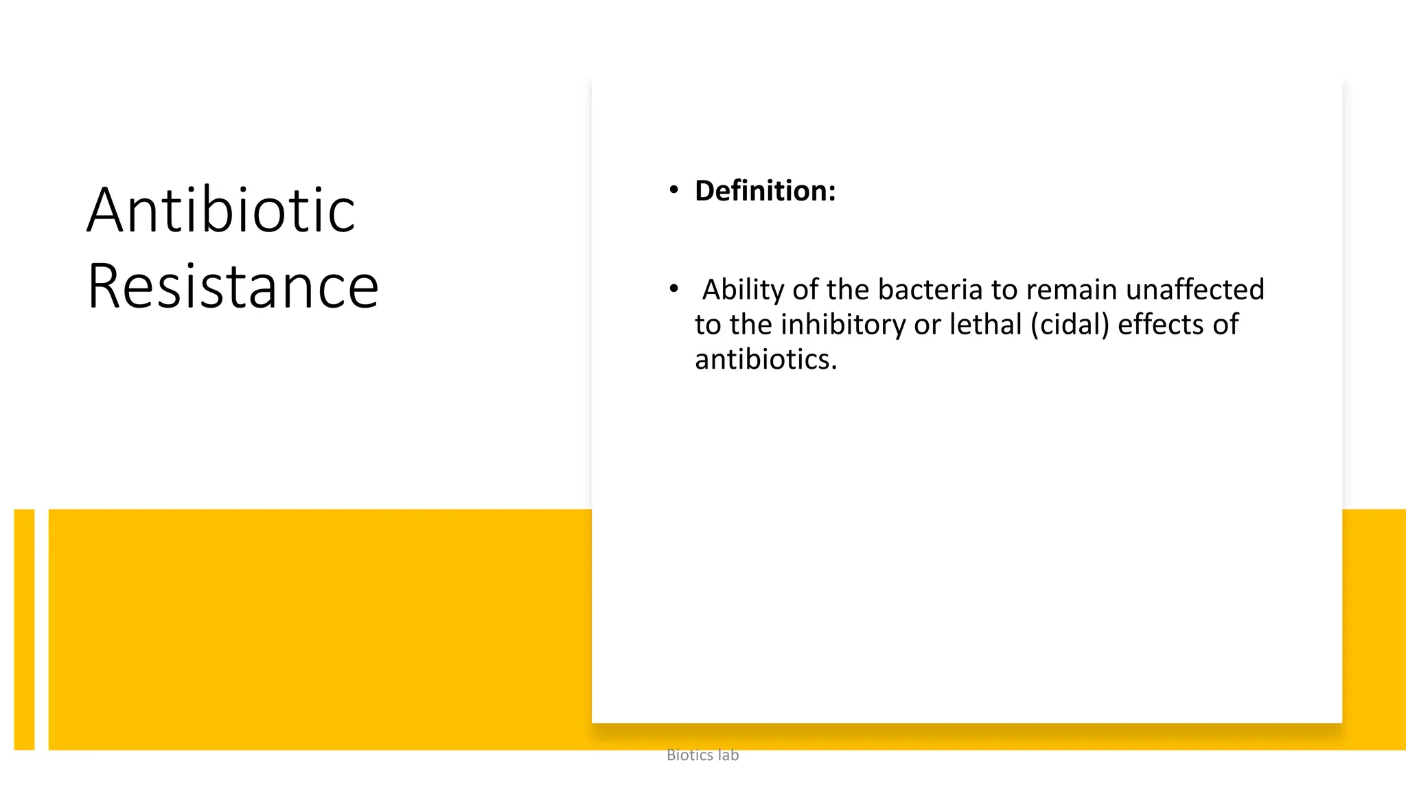 Basics of antibiotics-different types of classification | PPTX