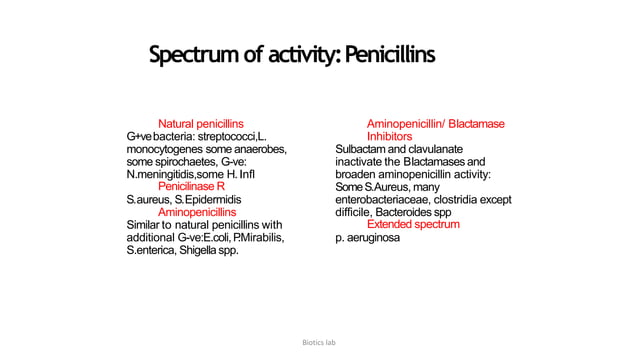 Basics of antibiotics-different types of classification | PPT