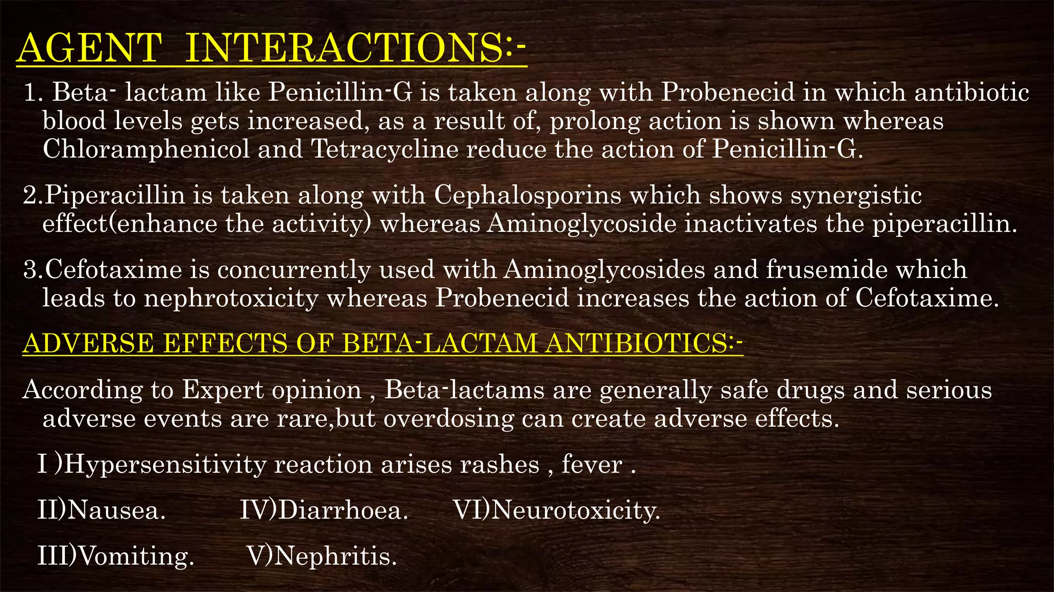 Antibiotics (beta lactams) | PPTX