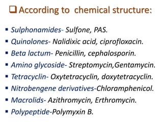 Antibiotics,,classification | PPTX