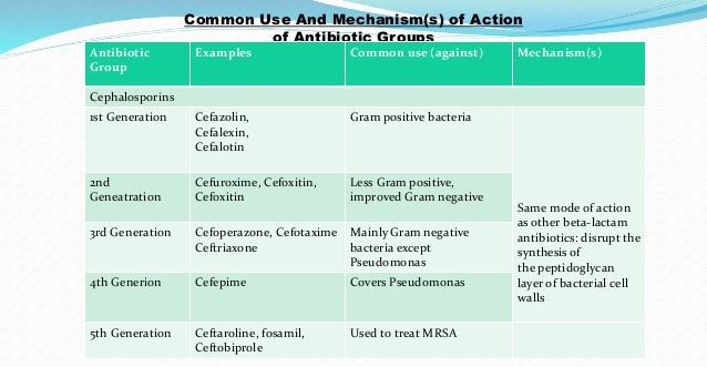 Antibiotic Families Classification