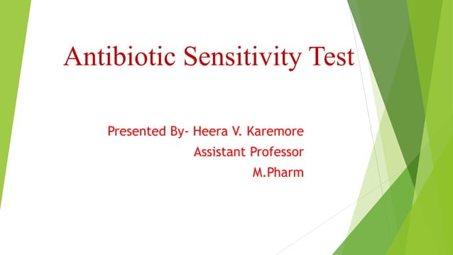 Antibiotic Sensitivity Test.pptx | Chemistry | Science