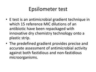 Antibiotic sensitivity test PPT by Dr.C.P.PRINCE | PPT