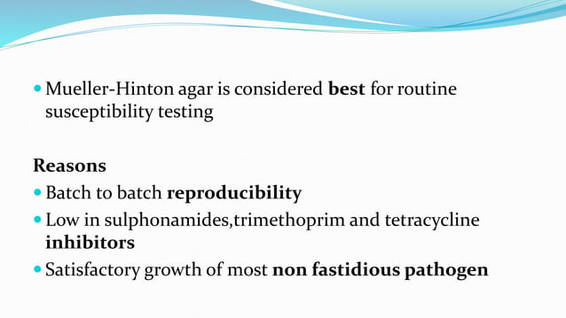 Antibiotic sensitivity testing | PPTX