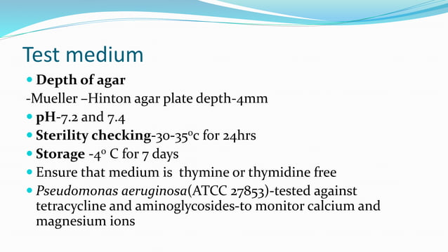 Antibiotic sensitivity testing | PPTX