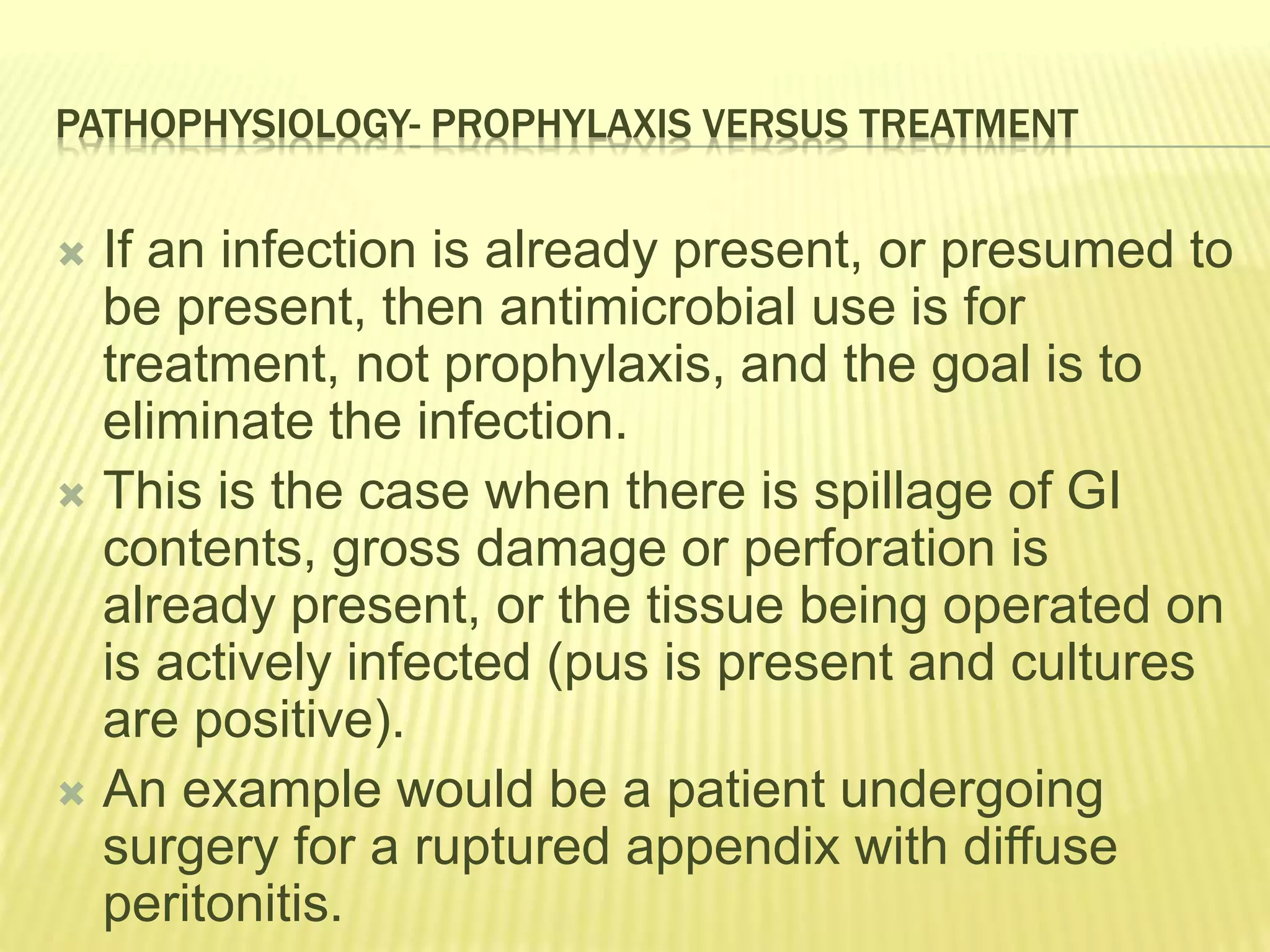 Antibiotics for surgical prophylaxis | PPTX