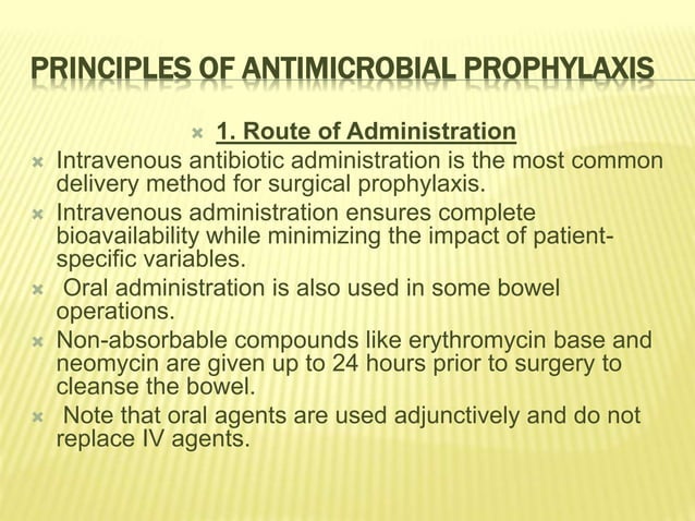Antibiotics for surgical prophylaxis | PPT