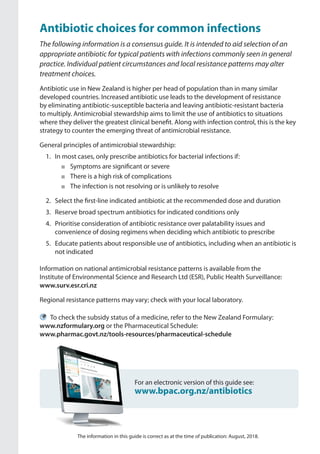 Antibiotics guide | PDF