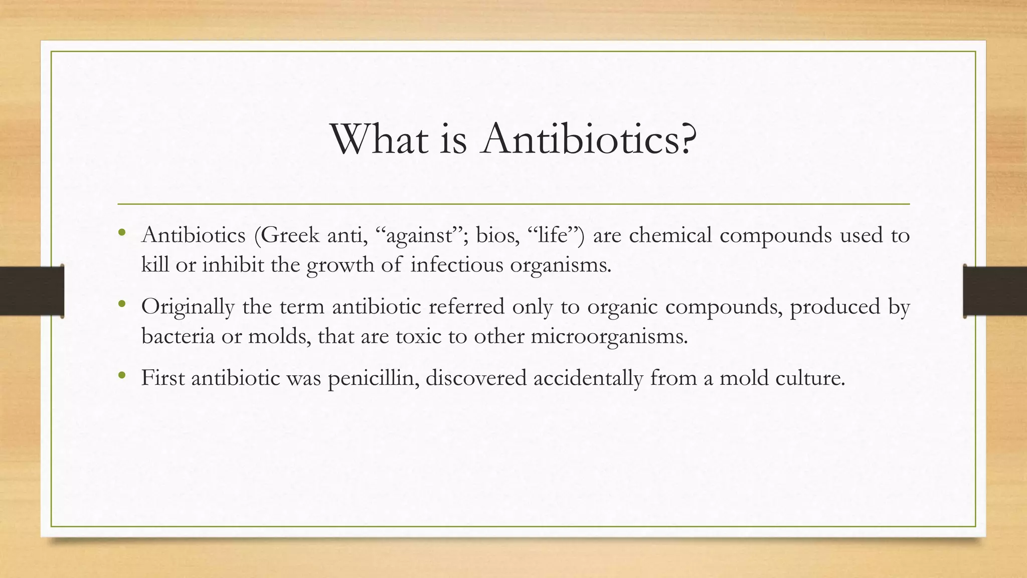 Antibiotics | PPTX