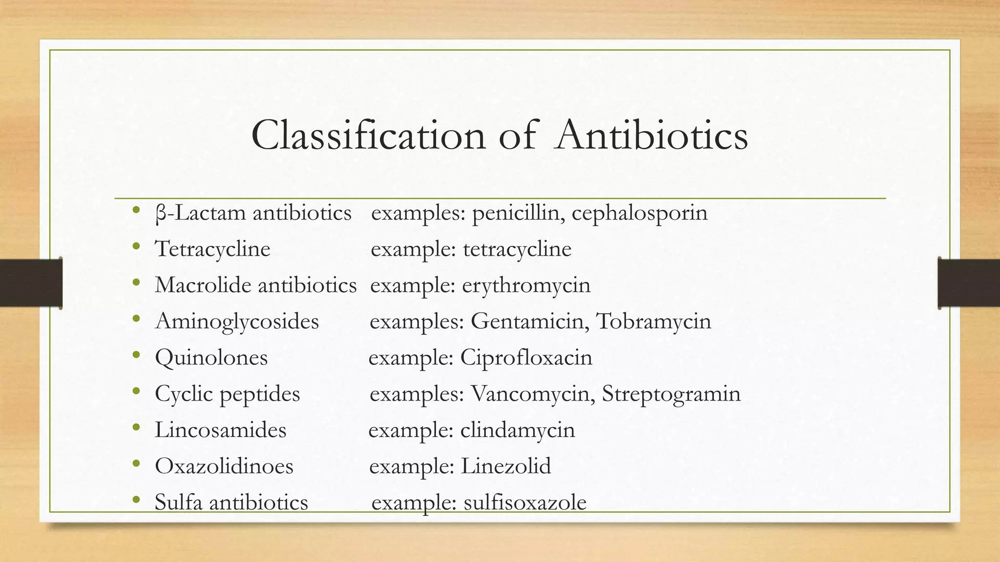 Antibiotics | PPTX
