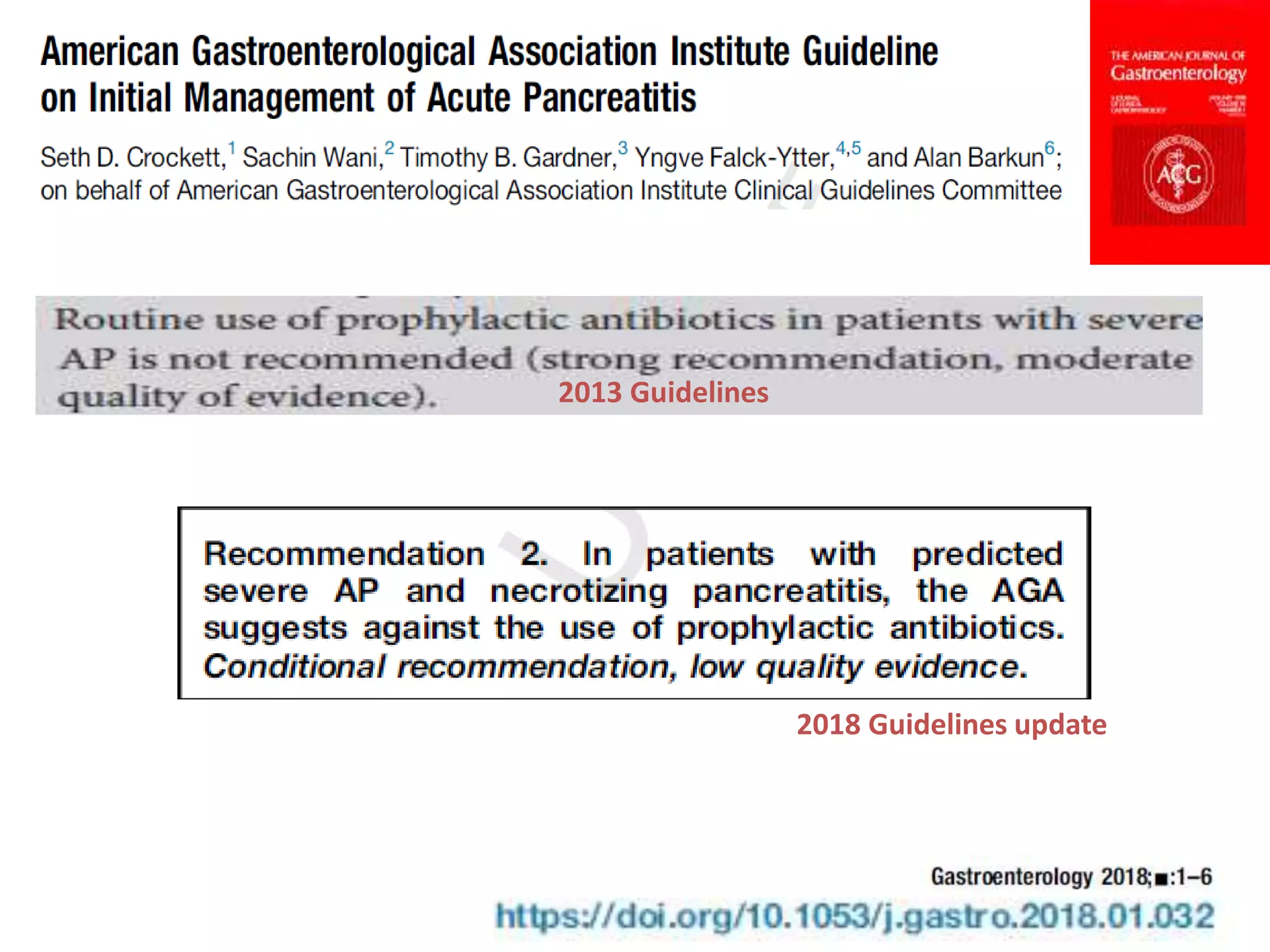 Antibiotics in acute pancreatitis | PPTX