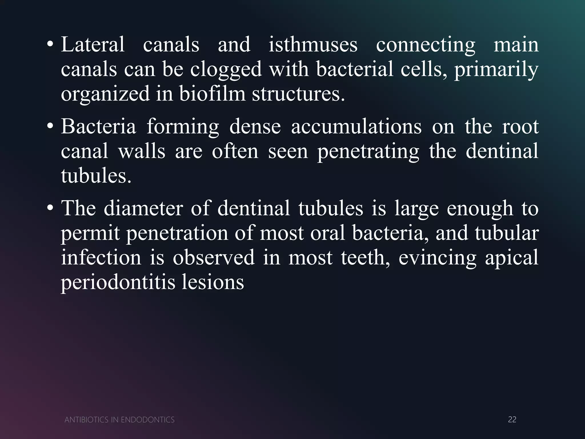 Antibiotics in endodontics | PPTX