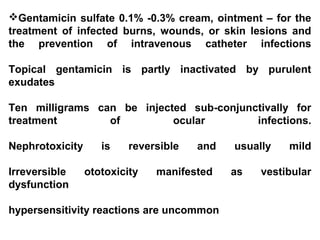 Antibiotics inhibiting protein synthesis 2 aminoglycosides 03 05-2018 | PPT
