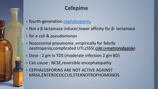 Antibiotics in icu | PPTX