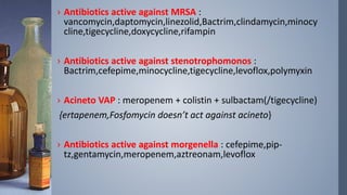 Antibiotics in icu | PPTX