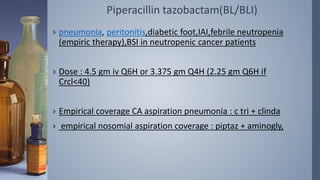 Antibiotics in icu | PPTX