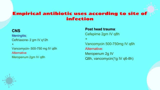 Antibiotics in icu | PDF