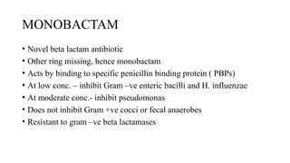 ANTIBIOTICS IN ICU, mechanism, classification, stewardship | PPTX