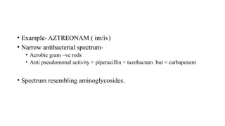 ANTIBIOTICS IN ICU, mechanism, classification, stewardship | PPTX