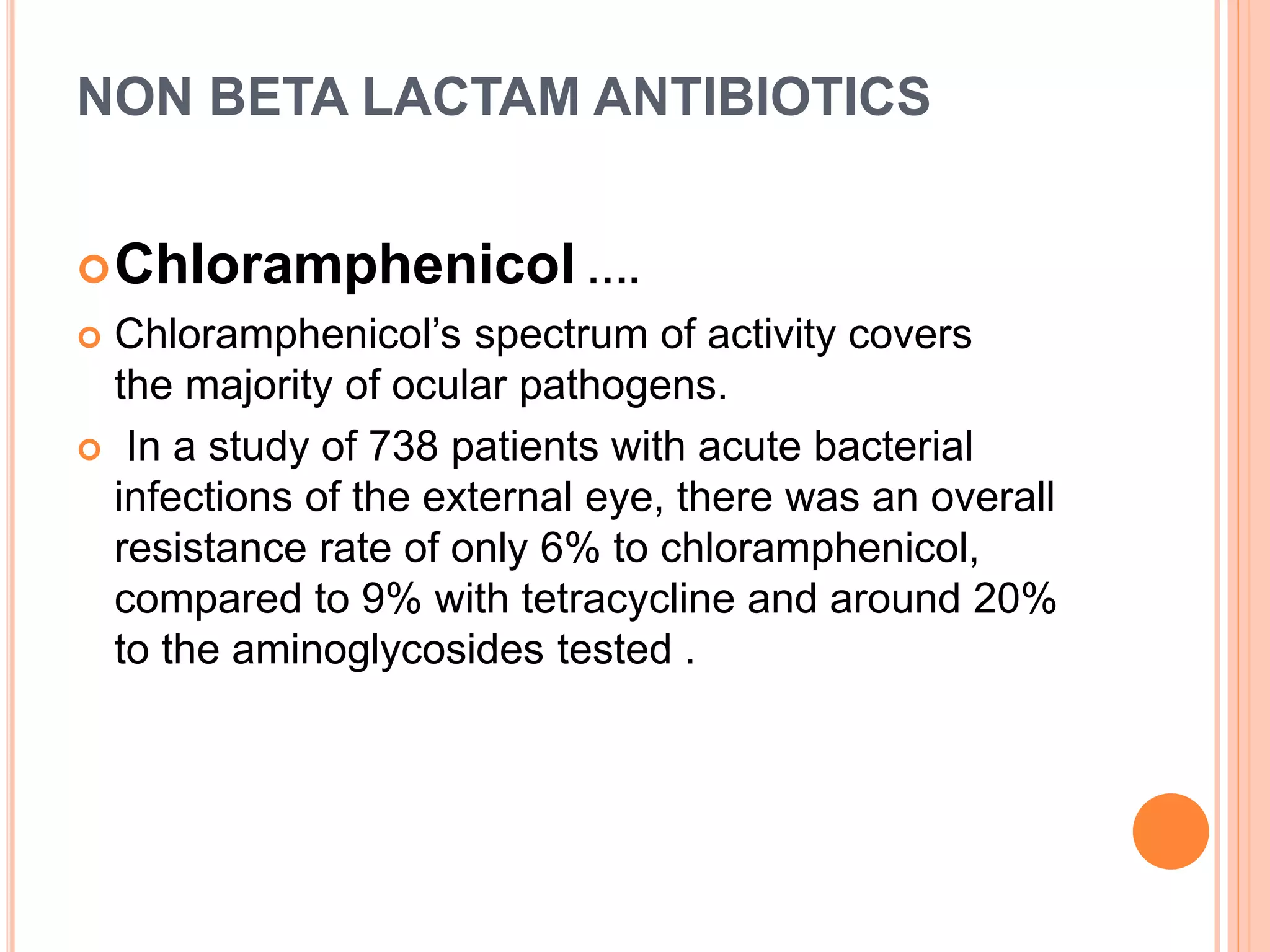 Antibiotics in ophthalmology | PPTX
