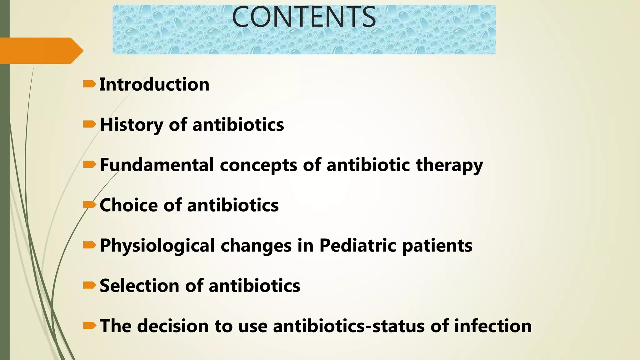 Antibiotics in pediatric dentistry | PPTX