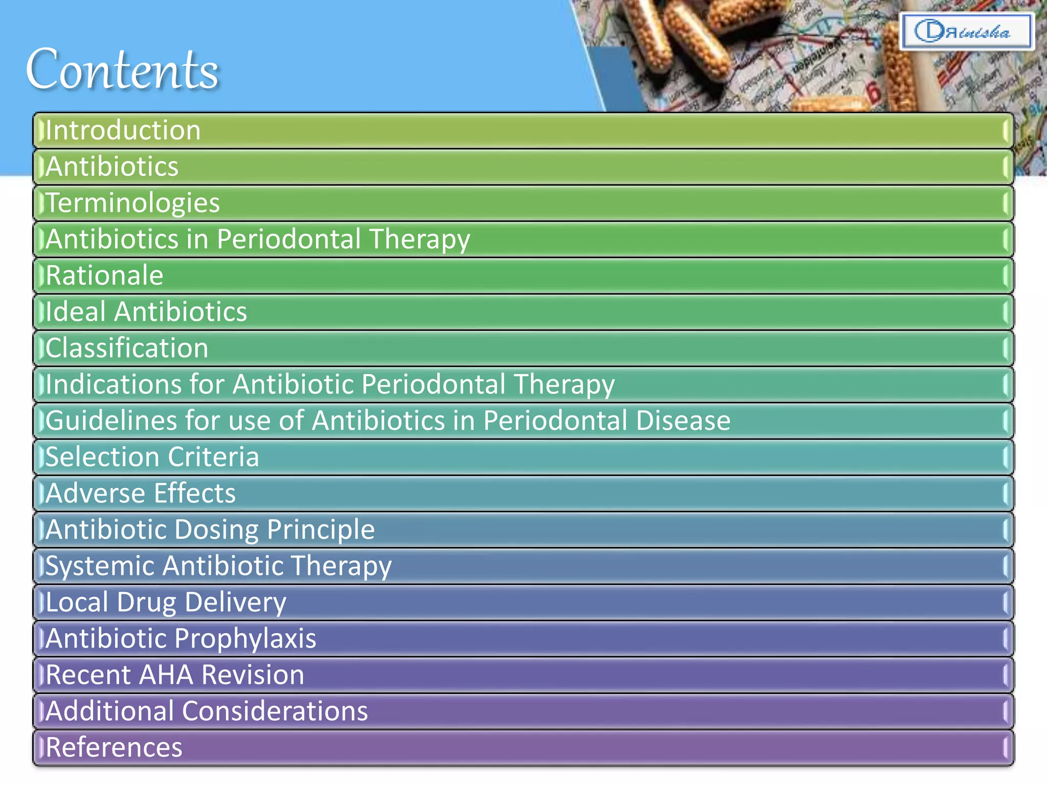 Antibiotics in periodontics | PPTX
