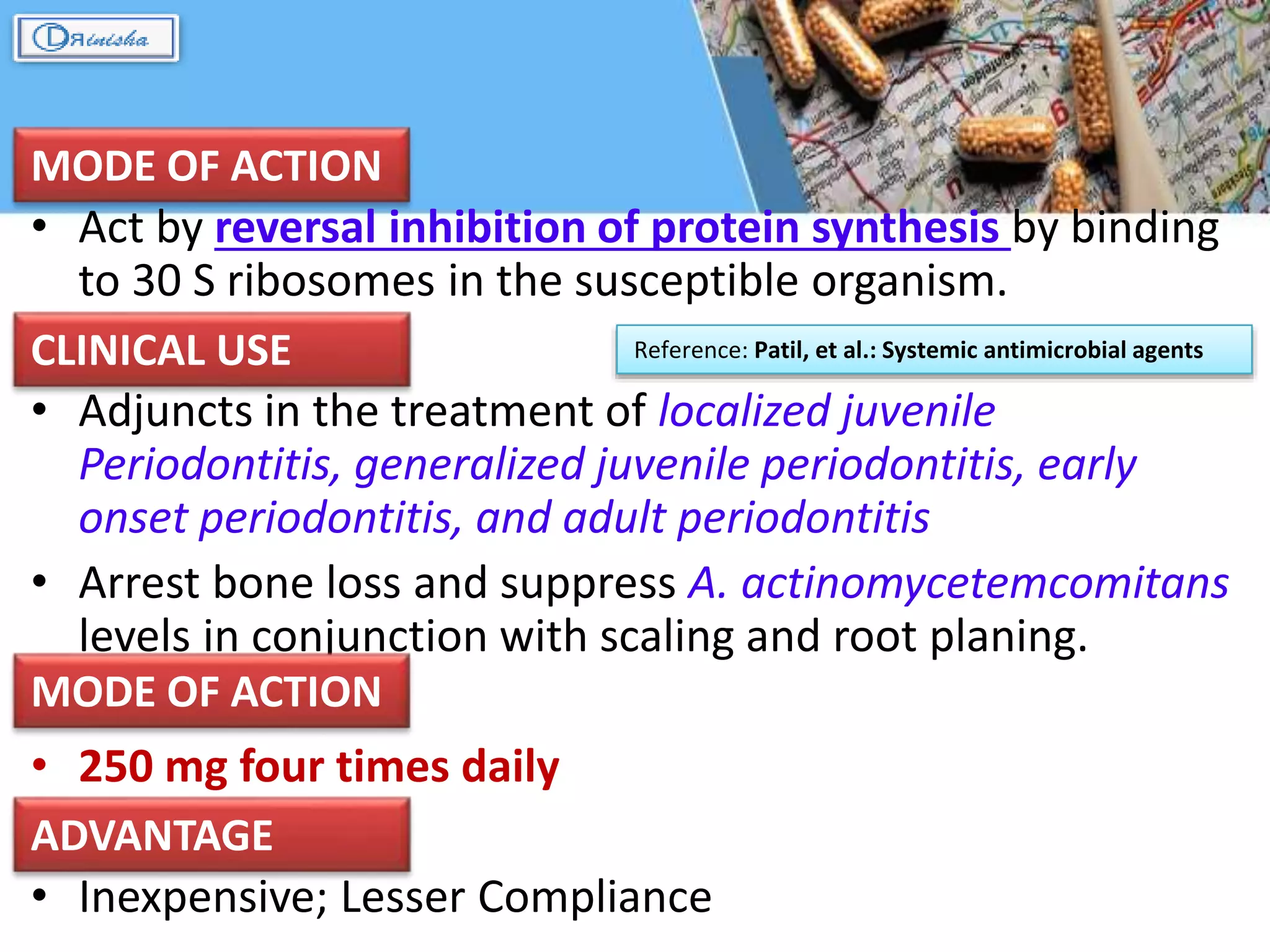Antibiotics in periodontics | PPTX