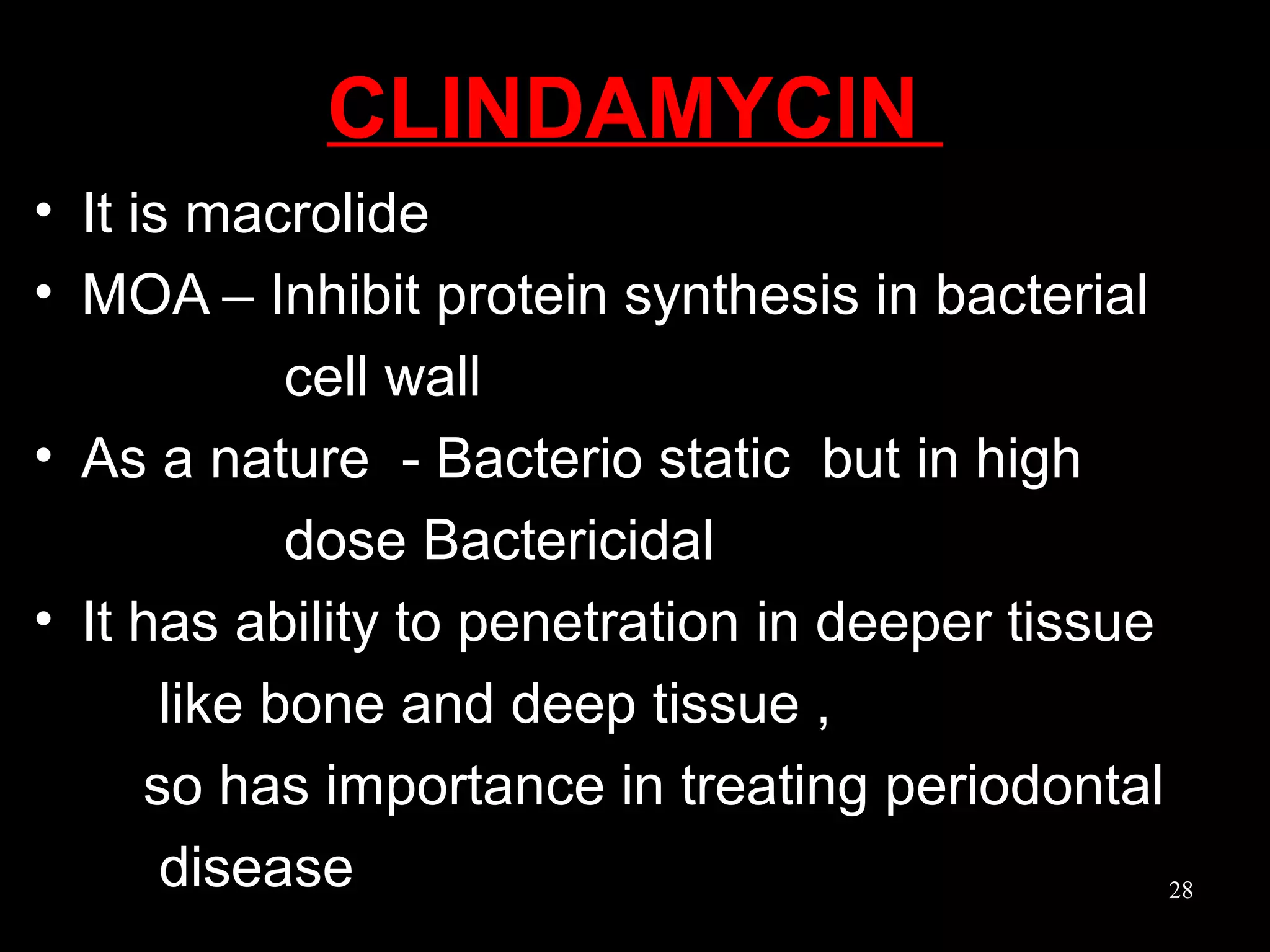 Antibiotics in periodontics | PPT