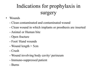 Antibiotics in surgery Dr Nesar Ahmad, AKTC, AMU | PPTX | Infectious ...