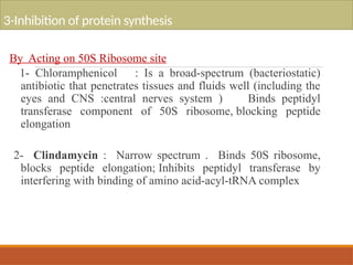 antibiotics and their mechaism of action | PPT