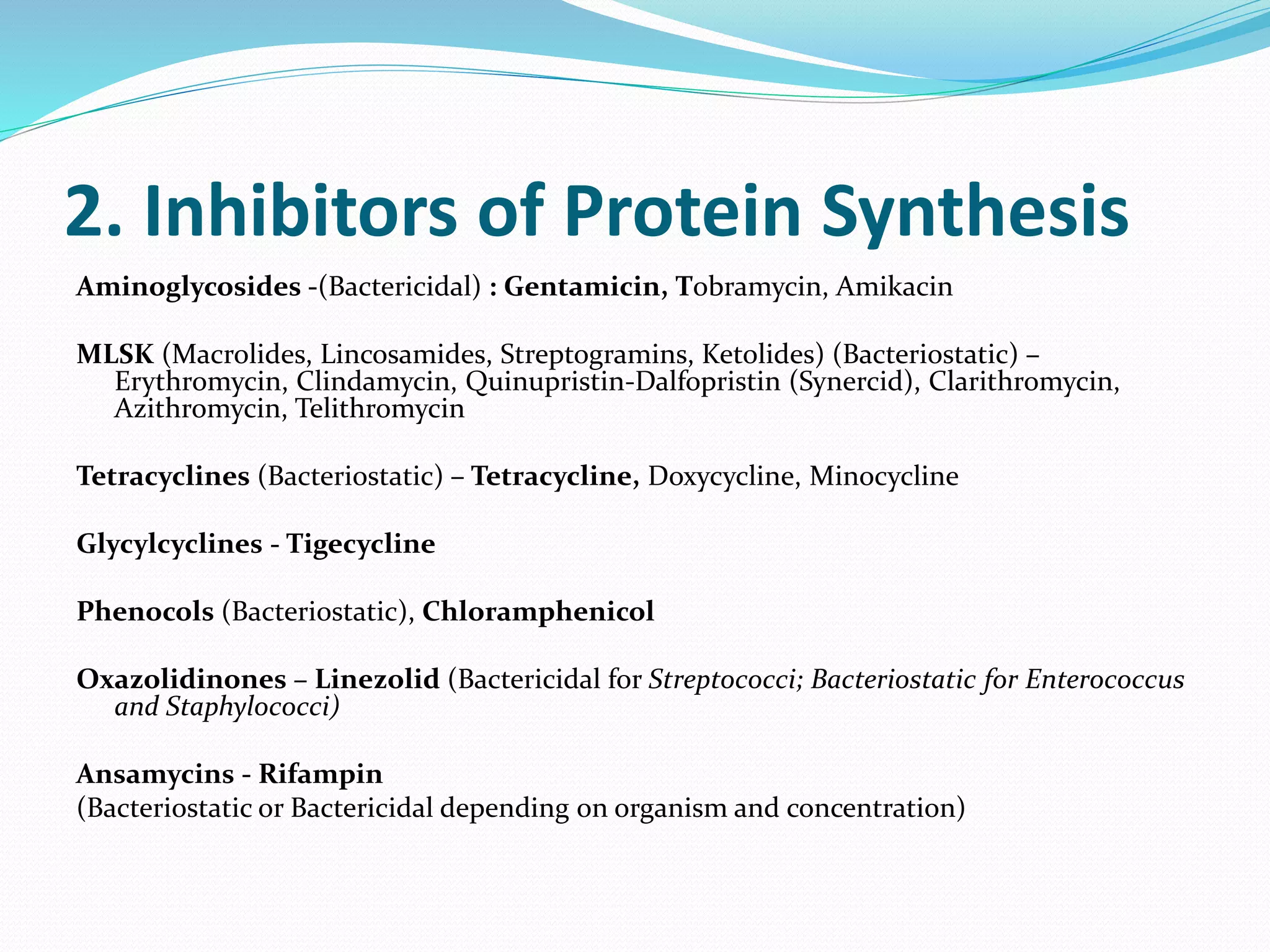 Antibiotics & mechanisms of actions | PPTX