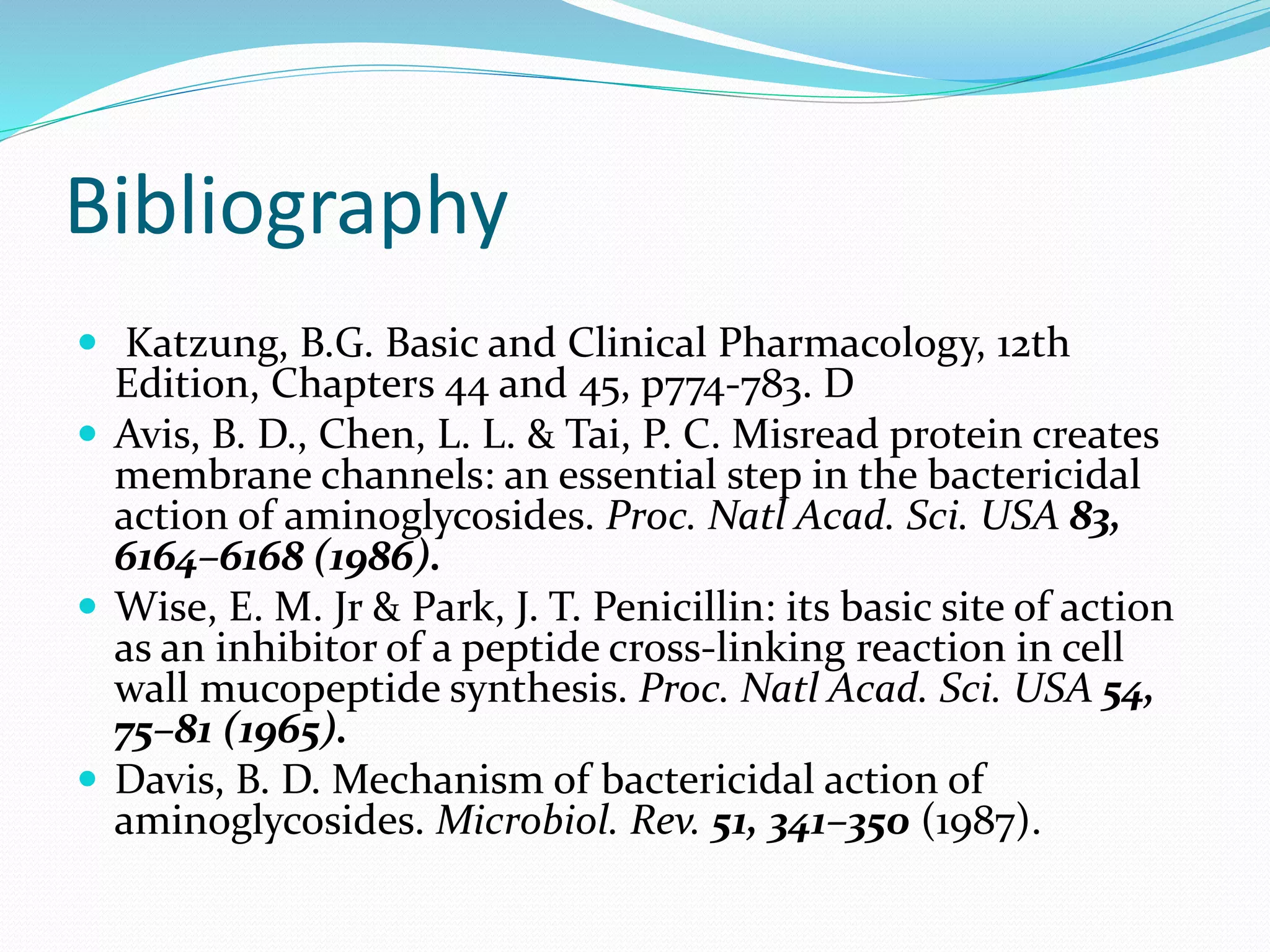Antibiotics & mechanisms of actions | PPTX