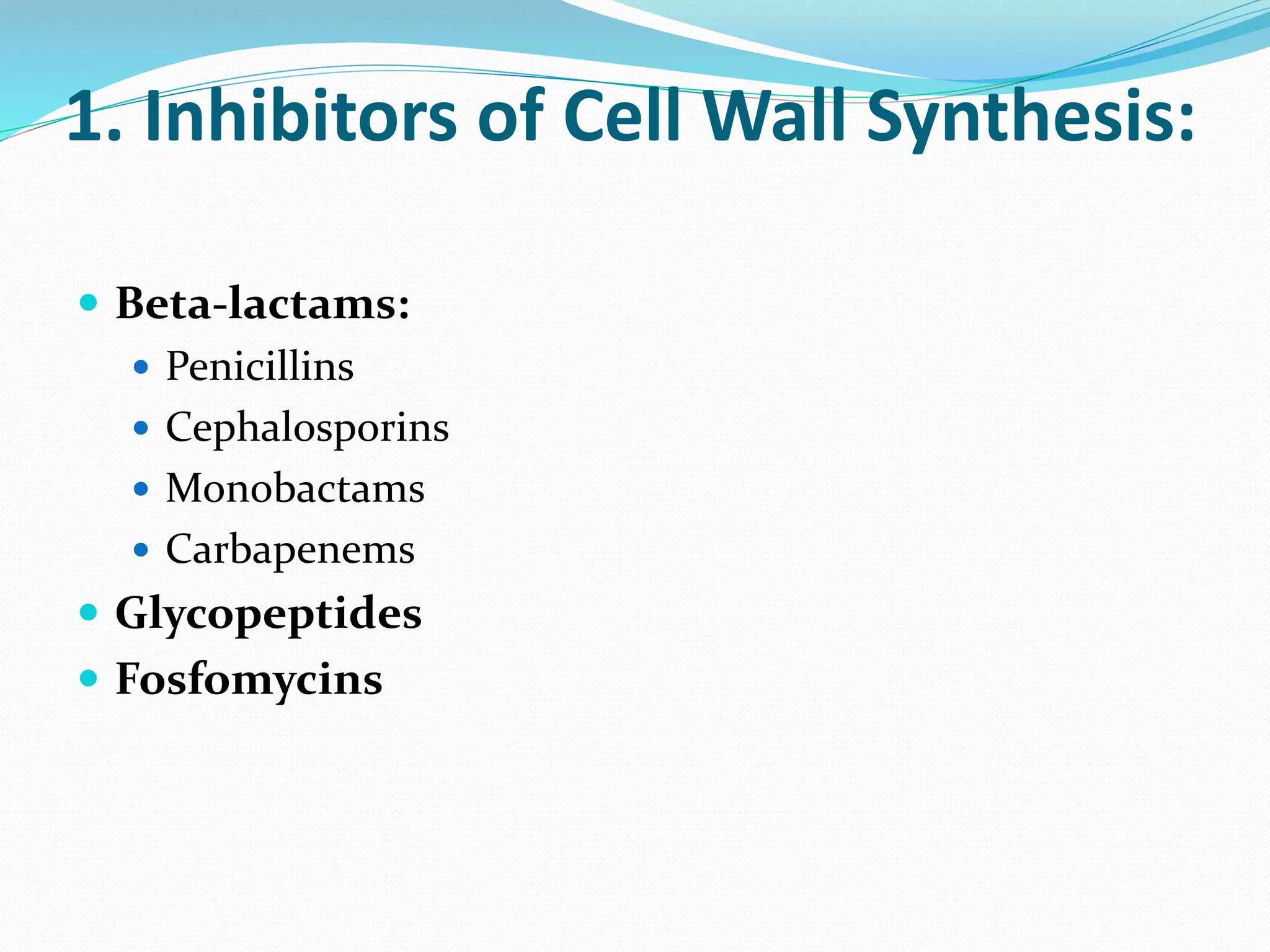 Antibiotics & mechanisms of actions | PPTX