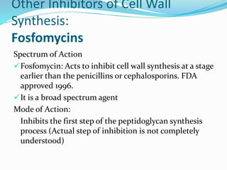 Antibiotics & mechanisms of actions | PPTX