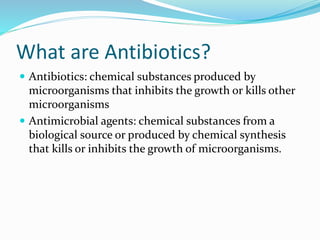 Antibiotics & mechanisms of actions | PPT | Free Download